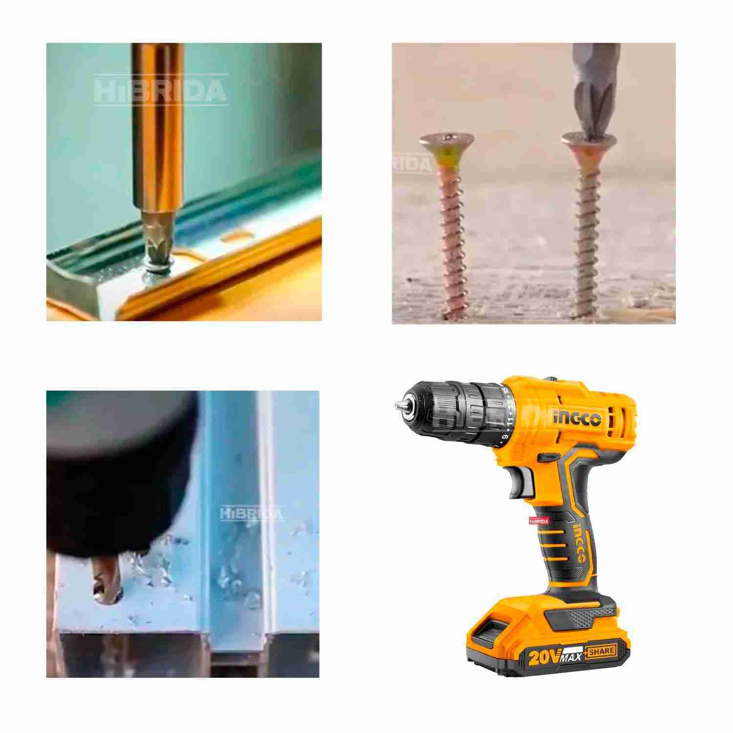 Taladro Atornillador 20v ingco + 21 Accesorios - Importaciones Hibrida ...