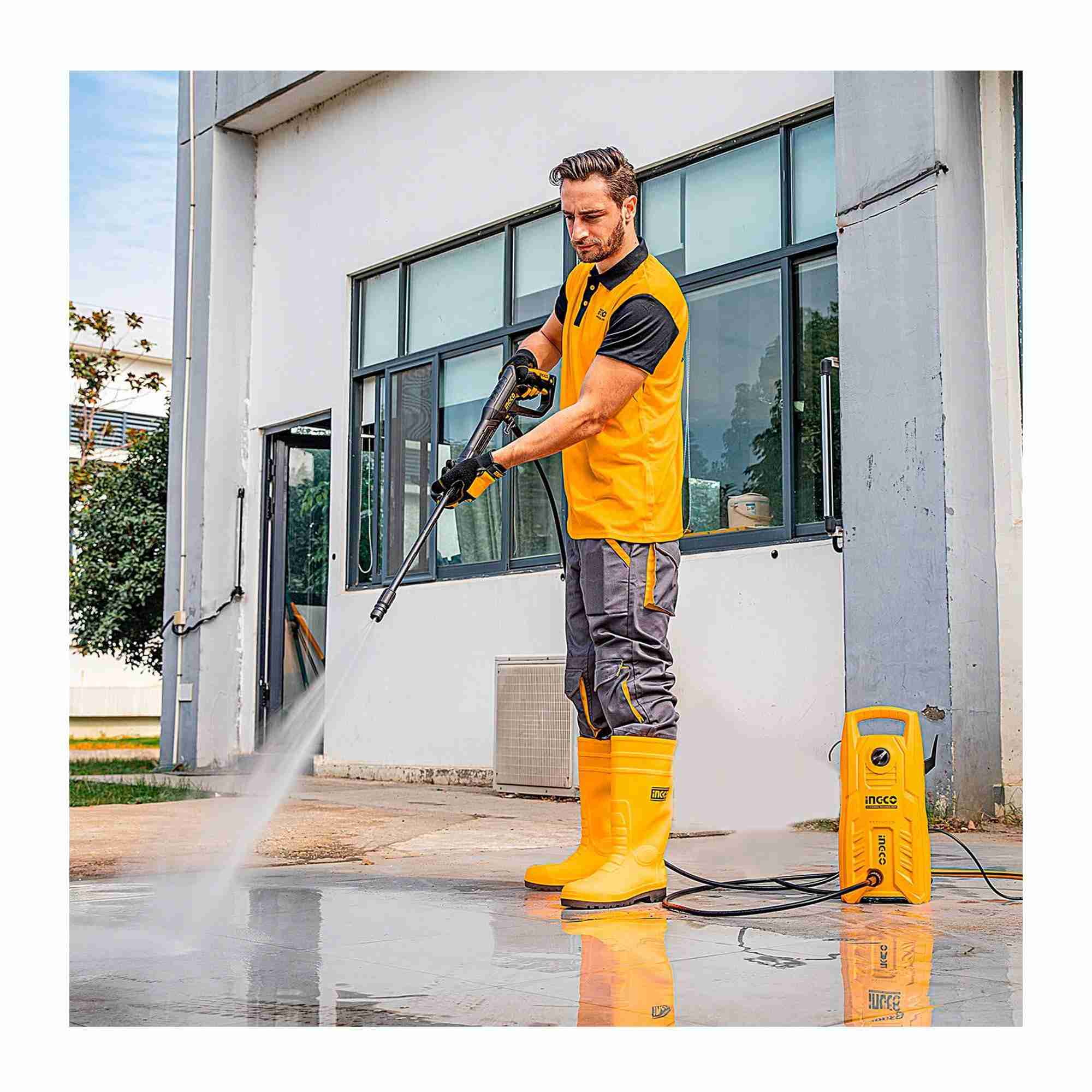 Hidrolavadora 1400w + Shampunera Ingco Carros Autos Camiones - Importaciones Hibrida Tienda Oficial