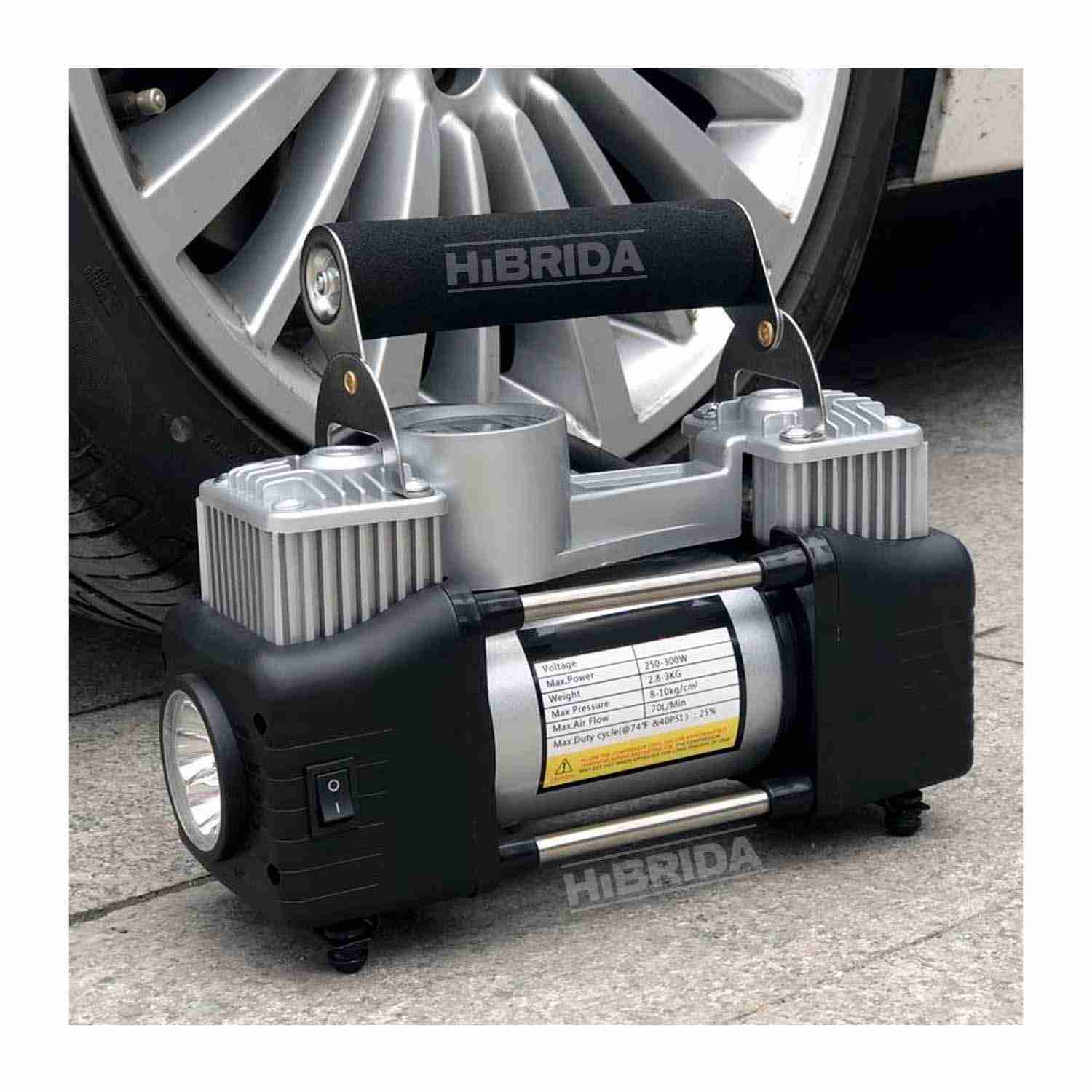 SET COMPRESOR DOBLE PISTON EN MALETA INFLADOR AUTO CAMIONETA ...