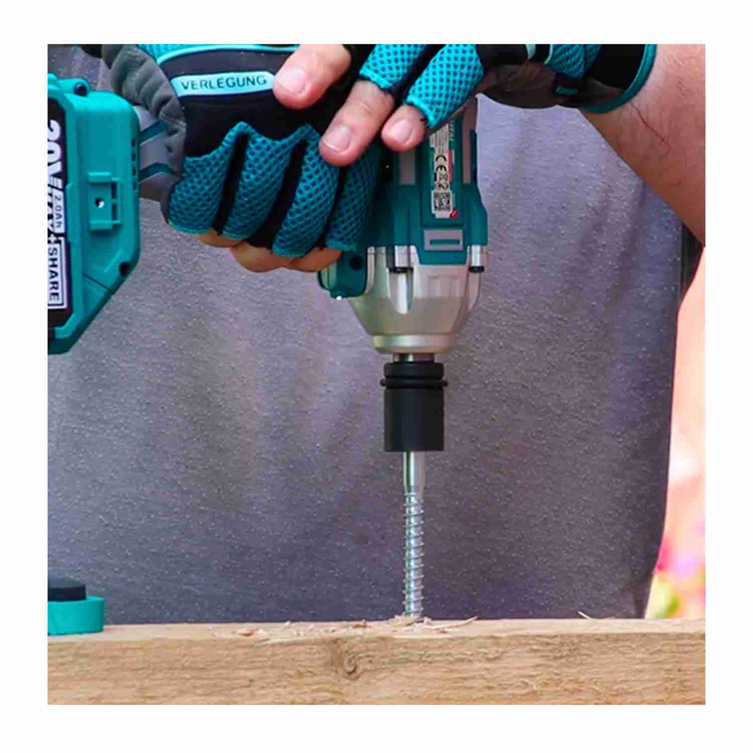 SET TALADRO ATORNILLADOR LLAVE IMPACTO TOTAL EXTENSOR PUNTAS ...