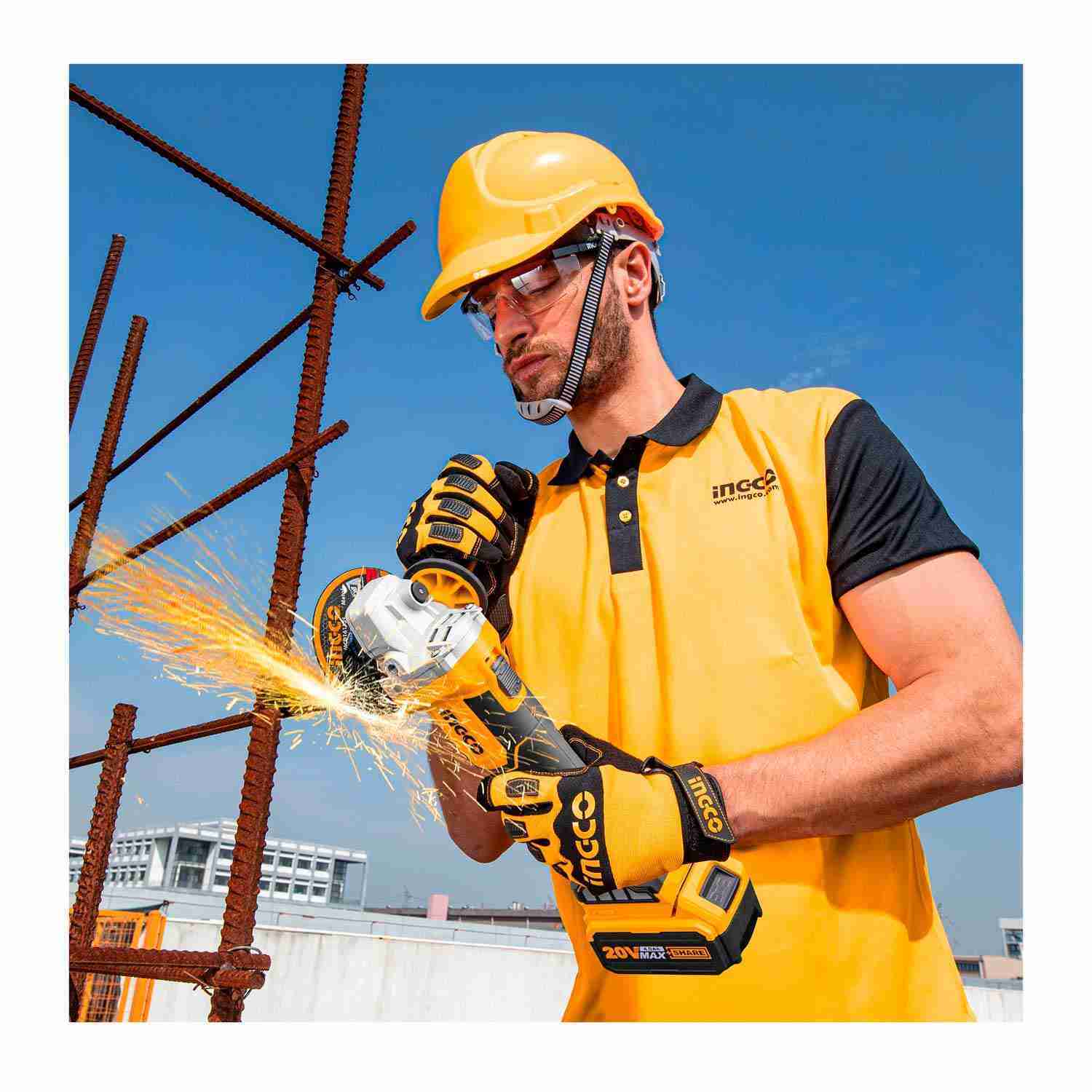 SET TALADRO ATORNILLADOR + AMOLADORA + LINTERNA INGCO PUNTAS ...