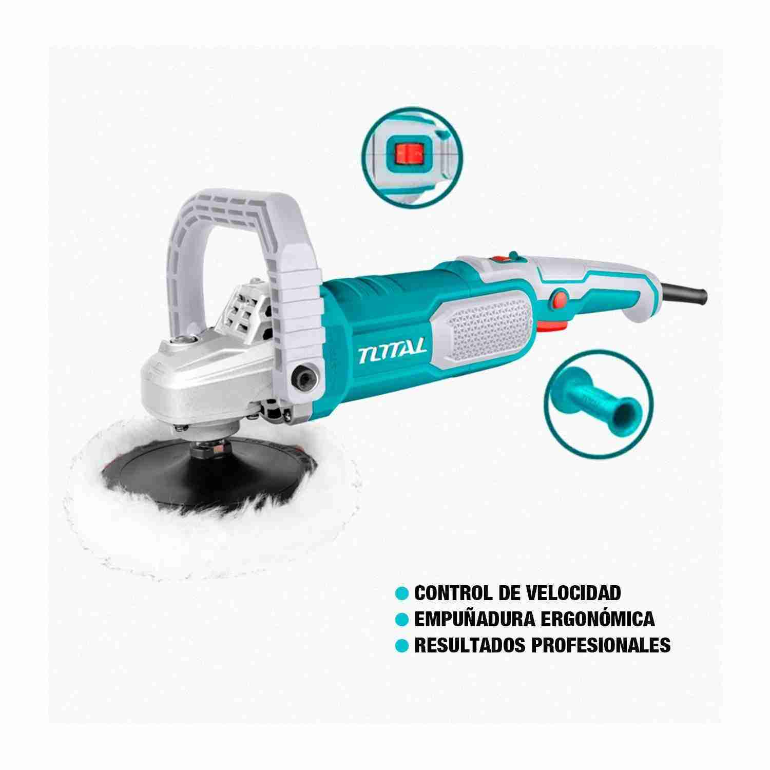 Pulidora Angular 1400w 180mm 220v 6 Velocidades Total Tp11418018 ...
