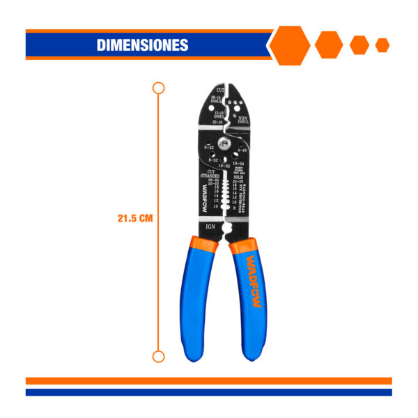 Pelacables De 215mm Wadfow Pela/corta - Wpl5685 - Importaciones Hibrida ...